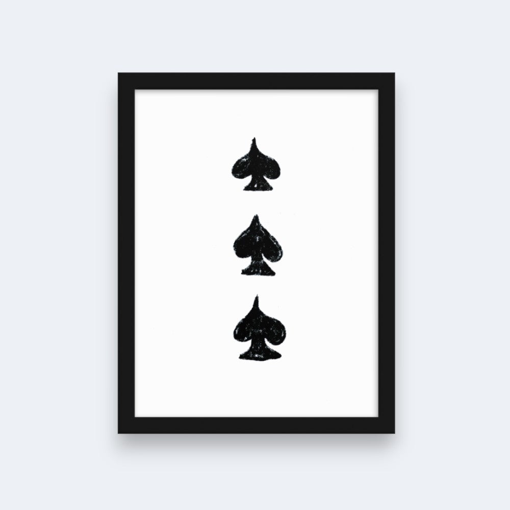 ROYAL FLUSH SPADES PRINT POSTER